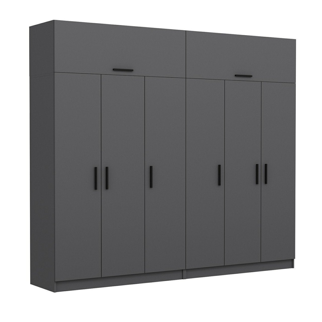 Armario Kale-5267 antracita 270x255x52 cm | Leroy Merlin