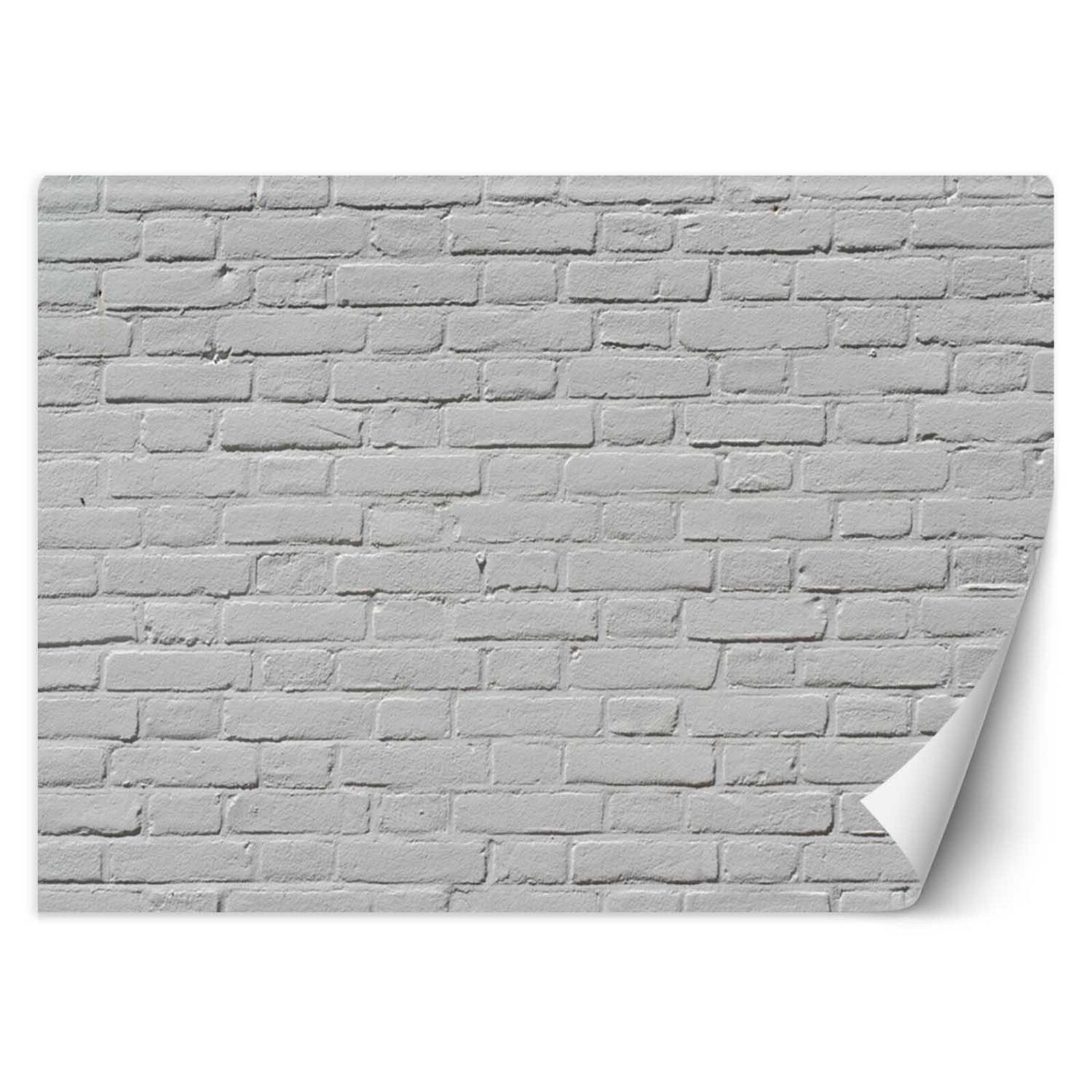 Papier peint mur de briques blanches - 100 x 70 cm | Leroy Merlin