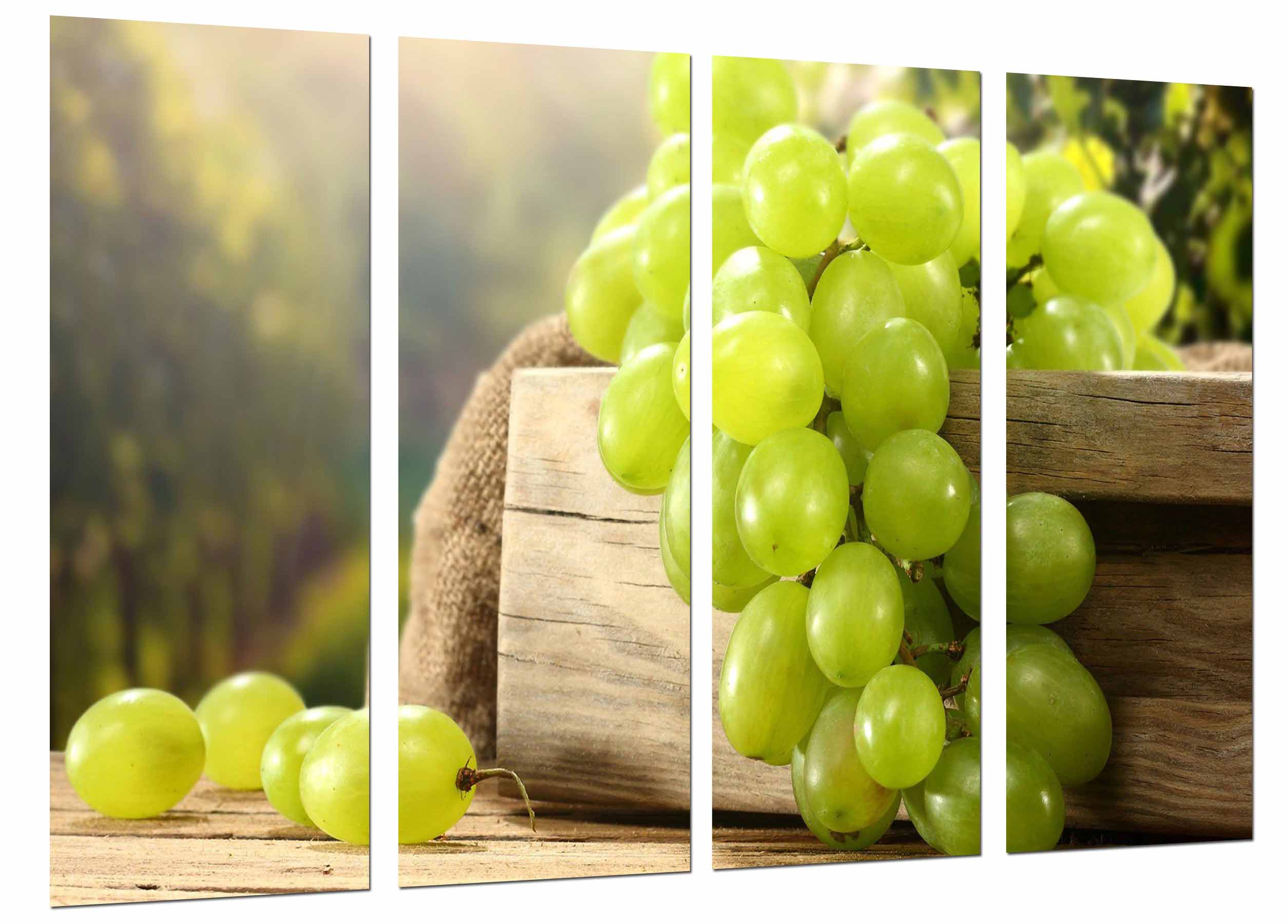 Raisins, Vin Blanc, La Rioja, Caves, tirage photographique sur bois ...