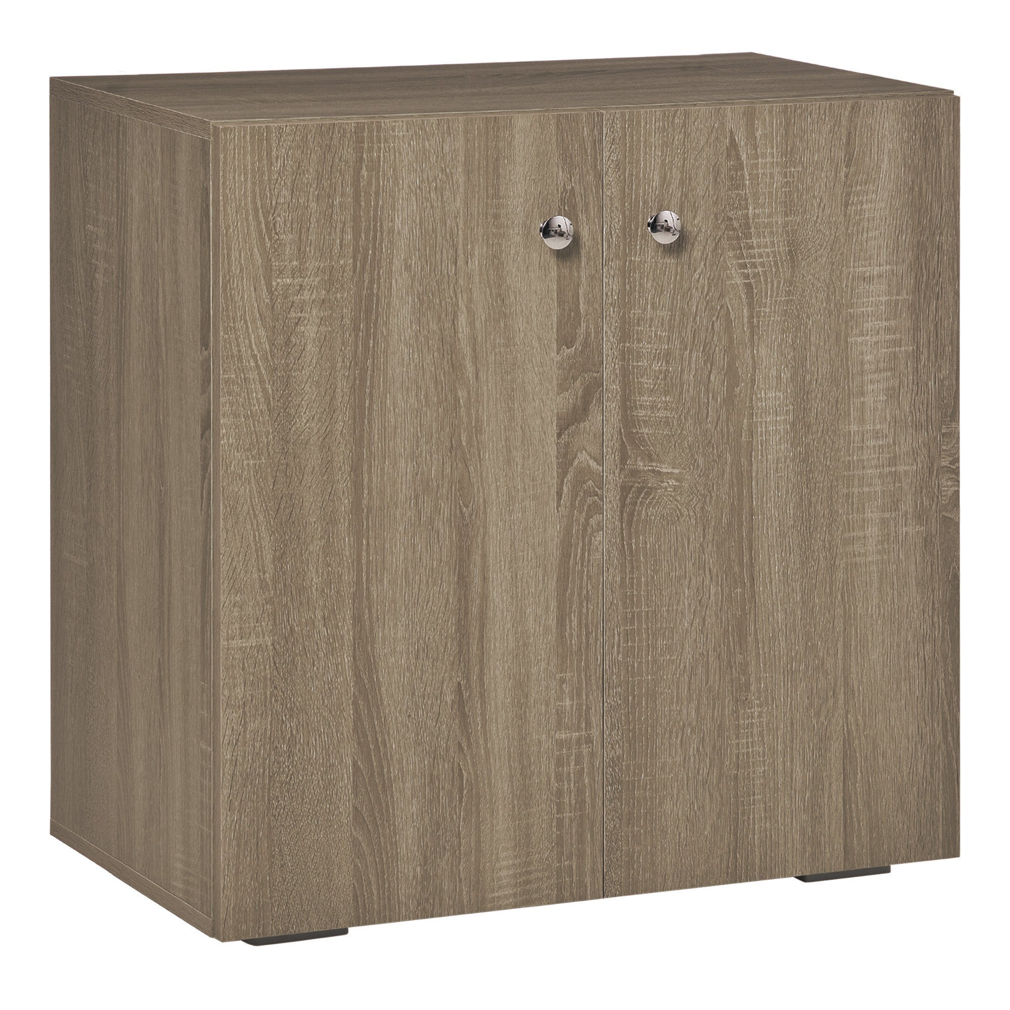 HOMCOM Buffet de salon Mélamine Bois naturel 70x39x70 cm 838-140ND ...