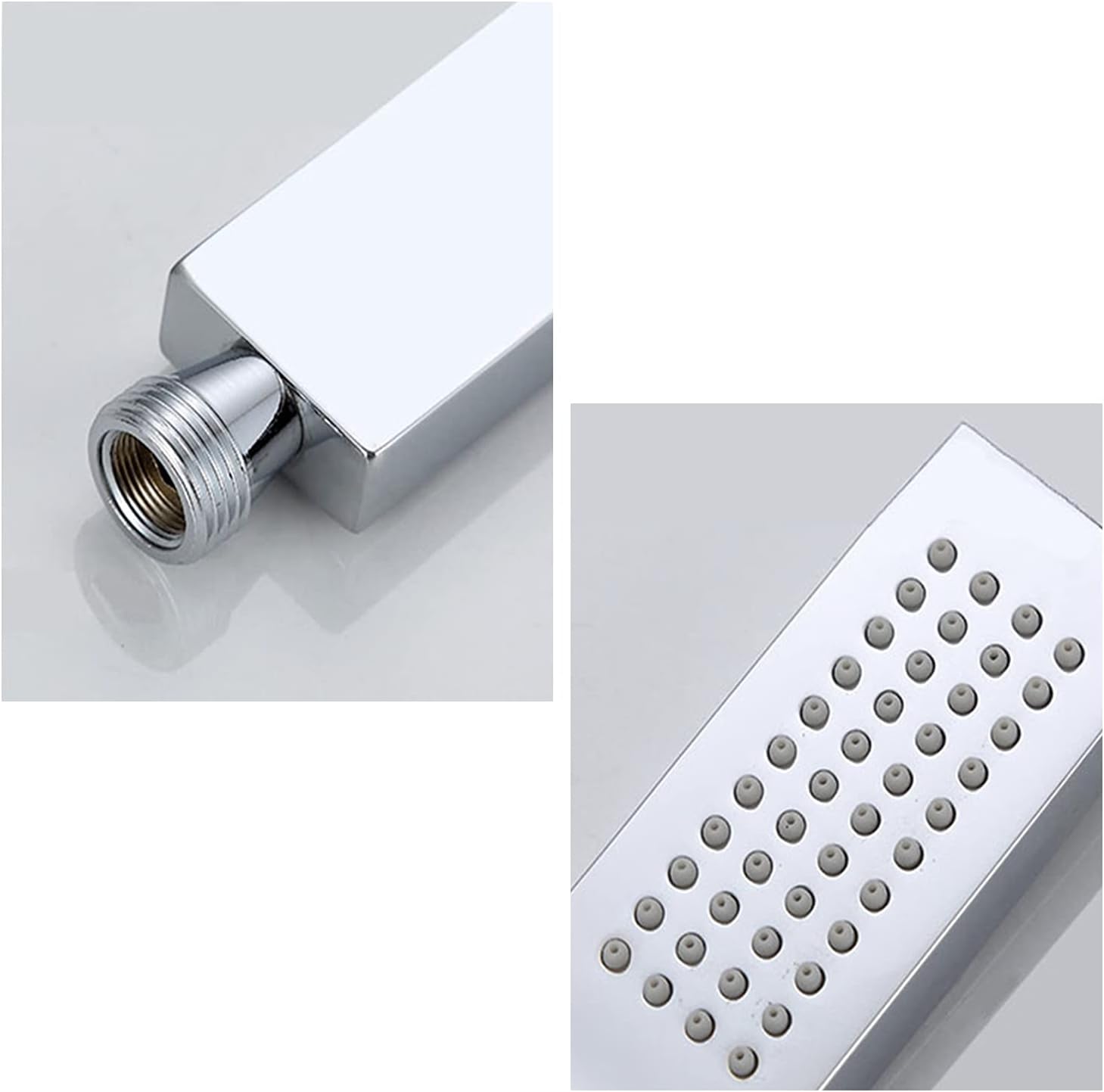 Brass Hand Shower Head Square High Water Pressure Shower Head Luxury Single Function Shower Head ...