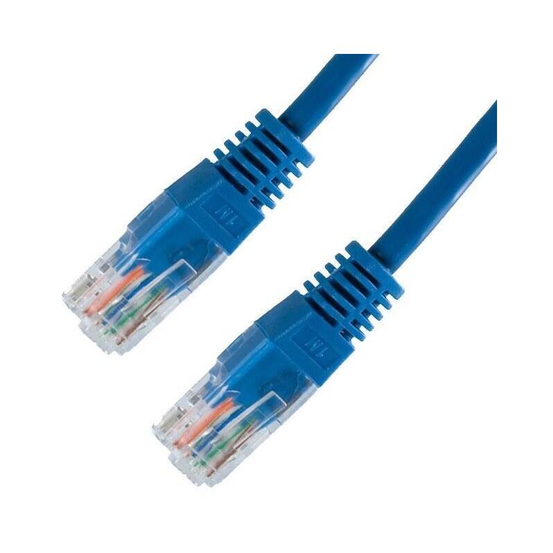 C ble r seau Nanocable rj45 cat.5e utp awg24, bleu, 0,5 m | Leroy Merlin