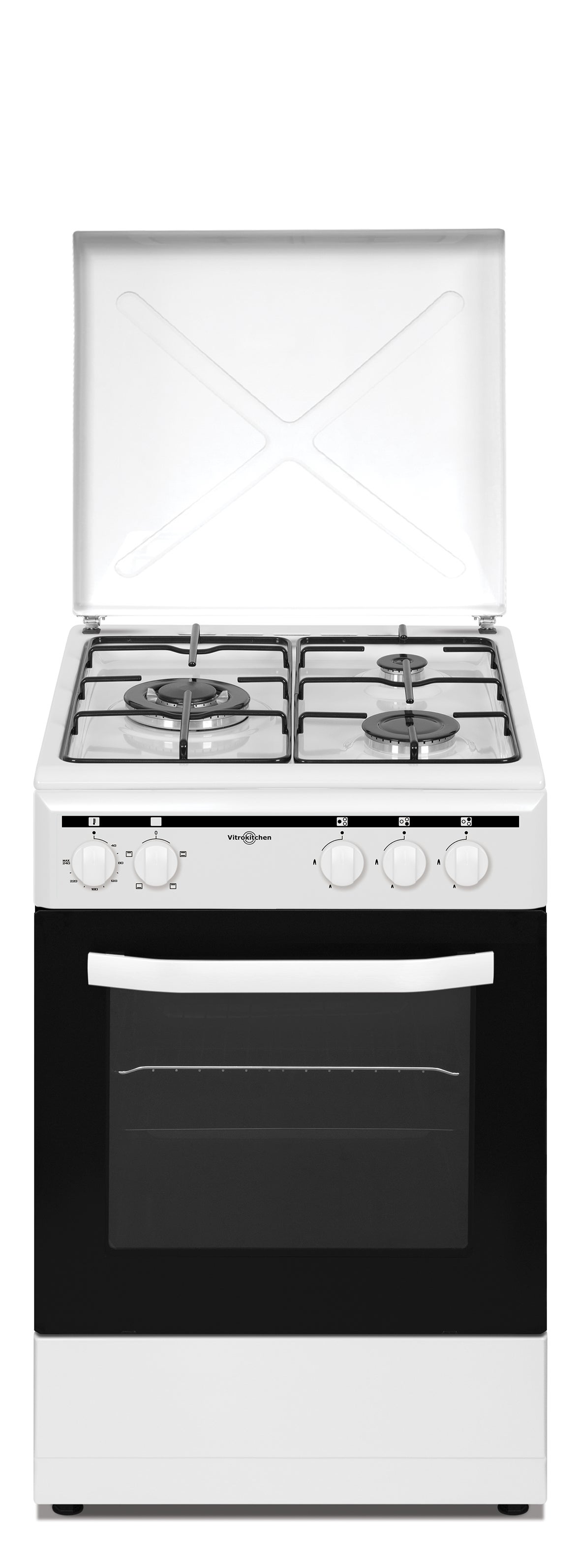 Cocina de gas e horno eléctrico VITROKITCHEN CB5535BB gas butano, 50x55 ...
