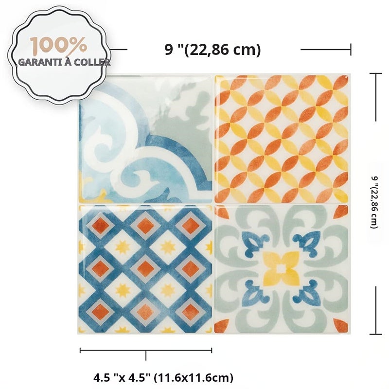 Confezione da 10 pannelli murali 3D peel-and-stick, piastrelle ...