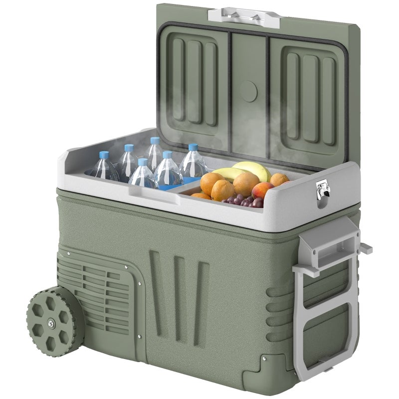 Nevera eléctrica portátil 33 L compresor LED doble zona coche camping ...