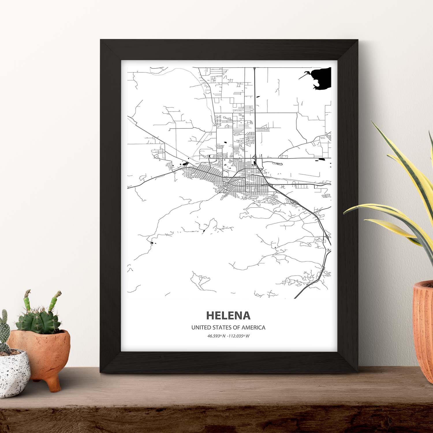 Helena Map - Affiche Américaine. Fiches Des Villes Des États-unis Avec ...