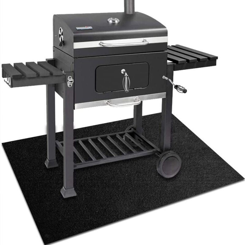 Tapis de Protection 127x91cm, Tapis Barbecue Extérieur Anti Feu BBQ ...