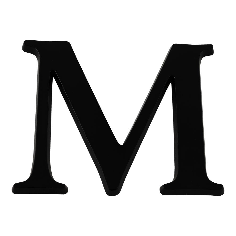 Lettre M Noire Hauteur 25mm - 4620220 | Bricoman