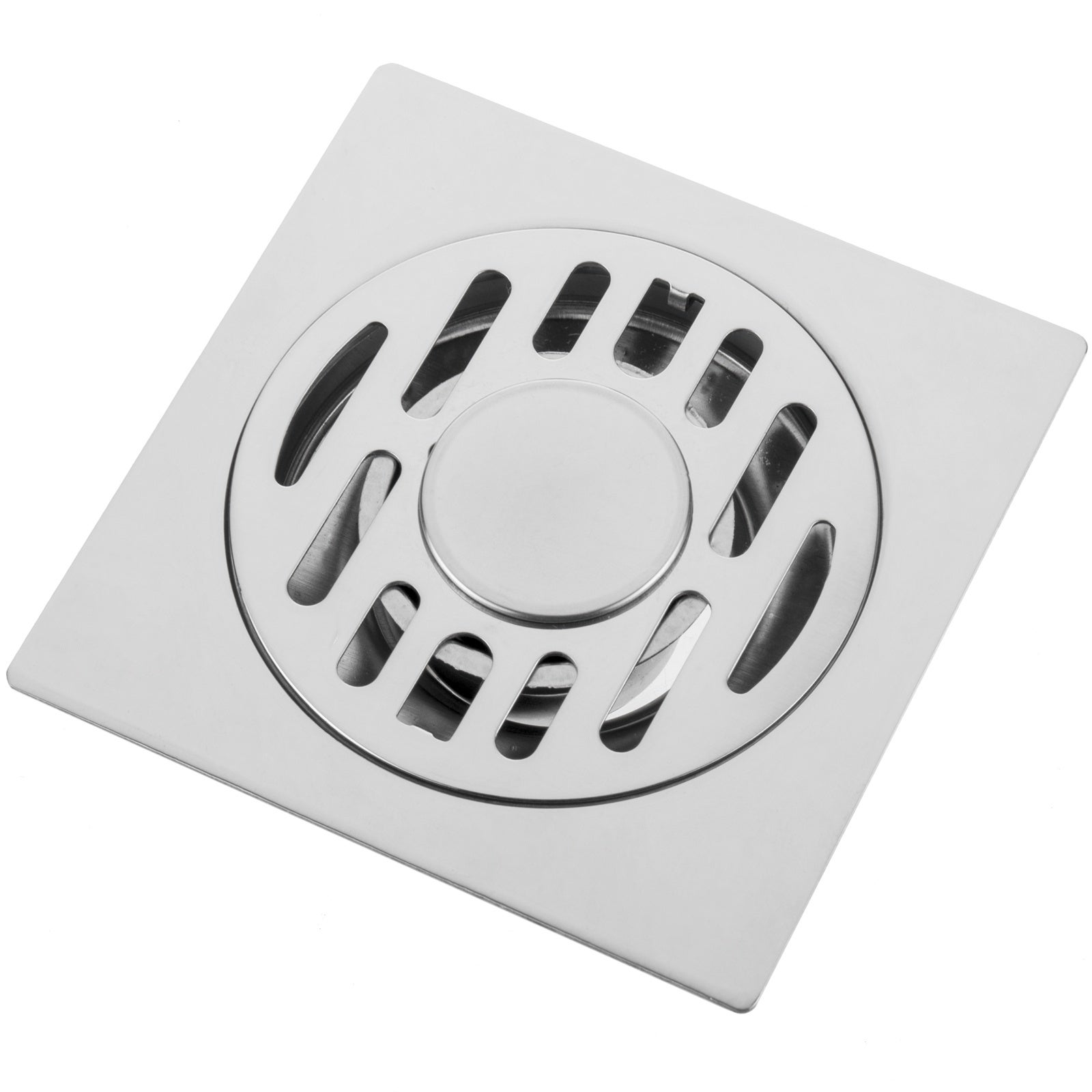 Sumidero con rejilla y tapa extraíble para suelo 10x10 cm | Leroy Merlin