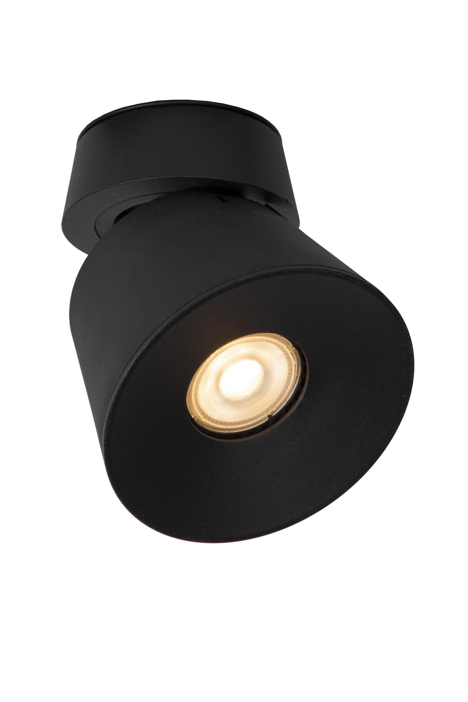 Lucide TRIGONO - Spot plafond - Ø 10,5 cm - 1xGU10 - Noir | Leroy Merlin