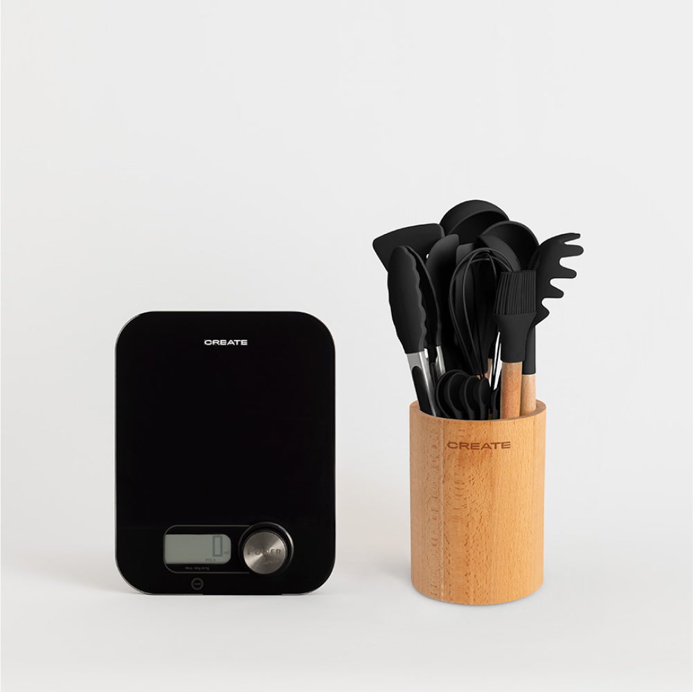 Pack SET USTENSILES DE CUISINE + Balance de cuisine BALANCE FOOD ECO ...