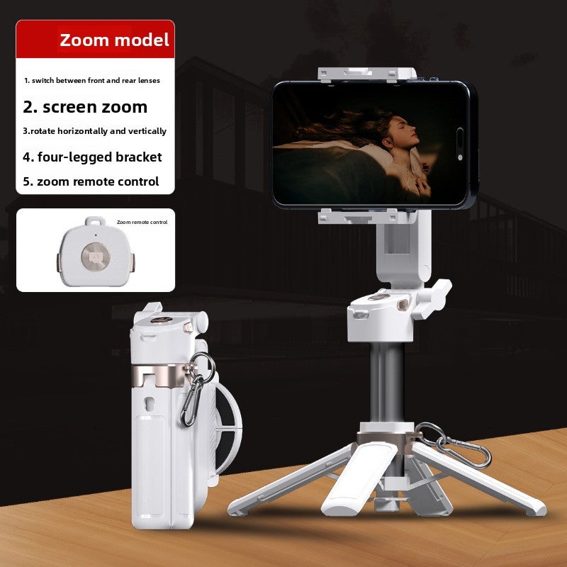 Perche selfie mini blanche zoom magnétique stabilisateur cardan trépied ...