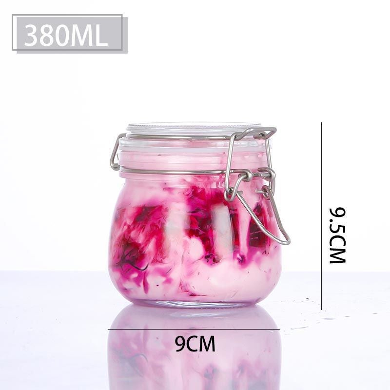 Bocal en verre hermétique,fermeture en acier inoxydable,bocal de ...
