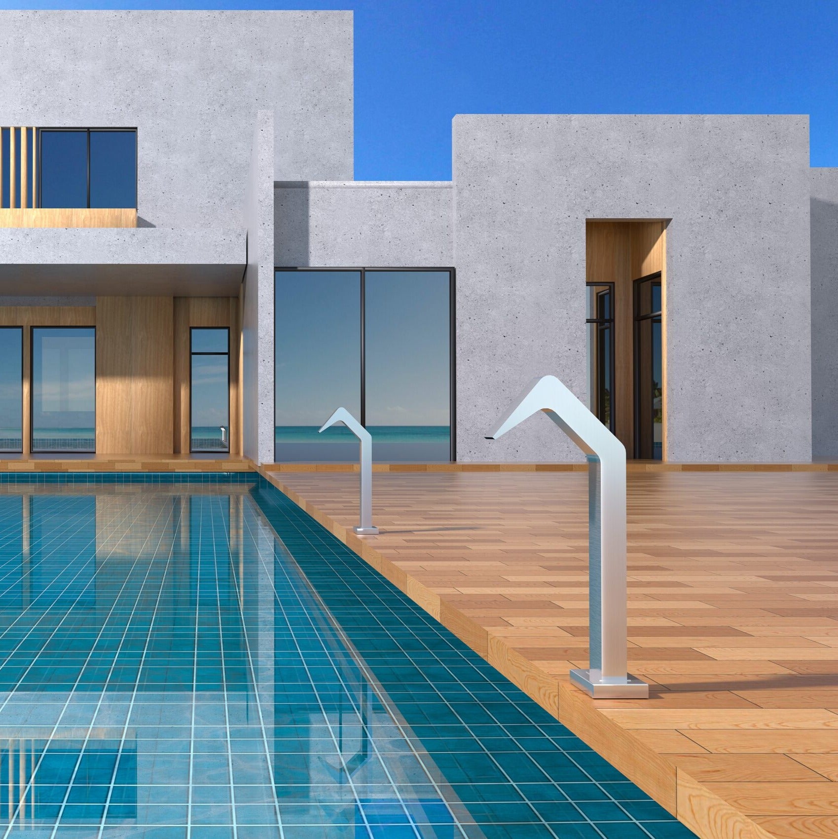 IMEX - Cascade de piscine en acier S.316 | Fontaine de piscine en ...