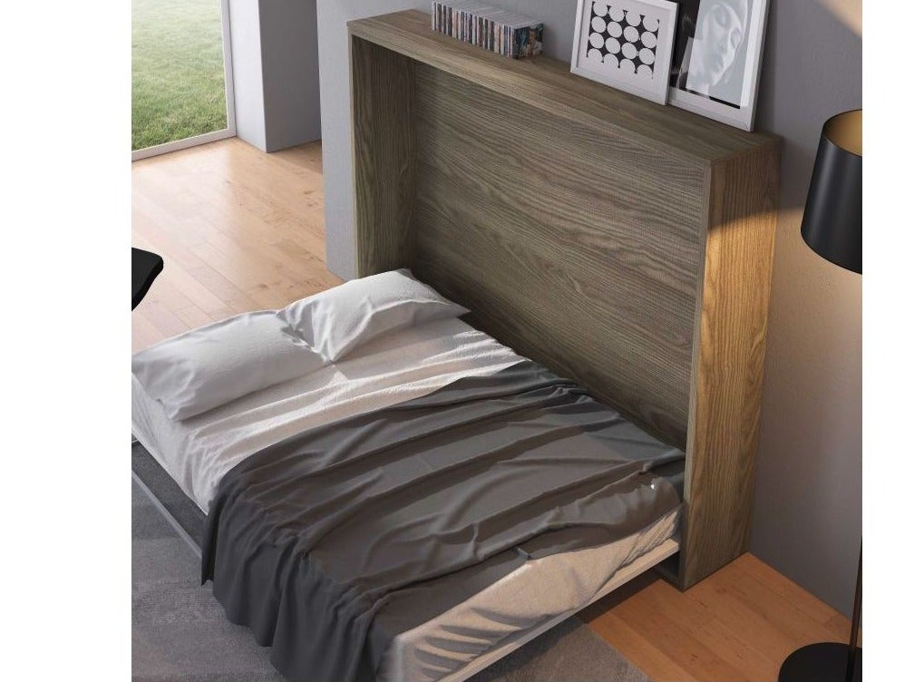 Cama abatible horizontal 90x190 cm Estructura metálica Paula-Con ...