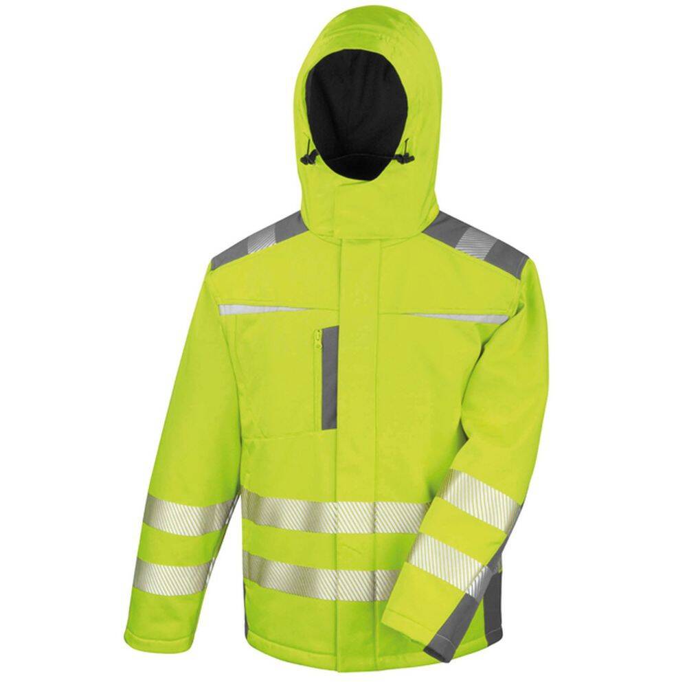 Veste softshell haute visibilité Result Dynamic Softshell Coat Classe 2 ...