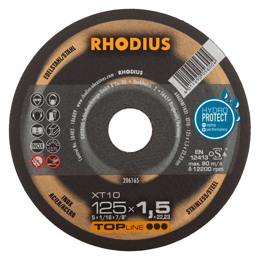 Disques à tronçonner XT10 125 x 1,5 x 22,23 TOP-LINE (Paquet de 25 ...
