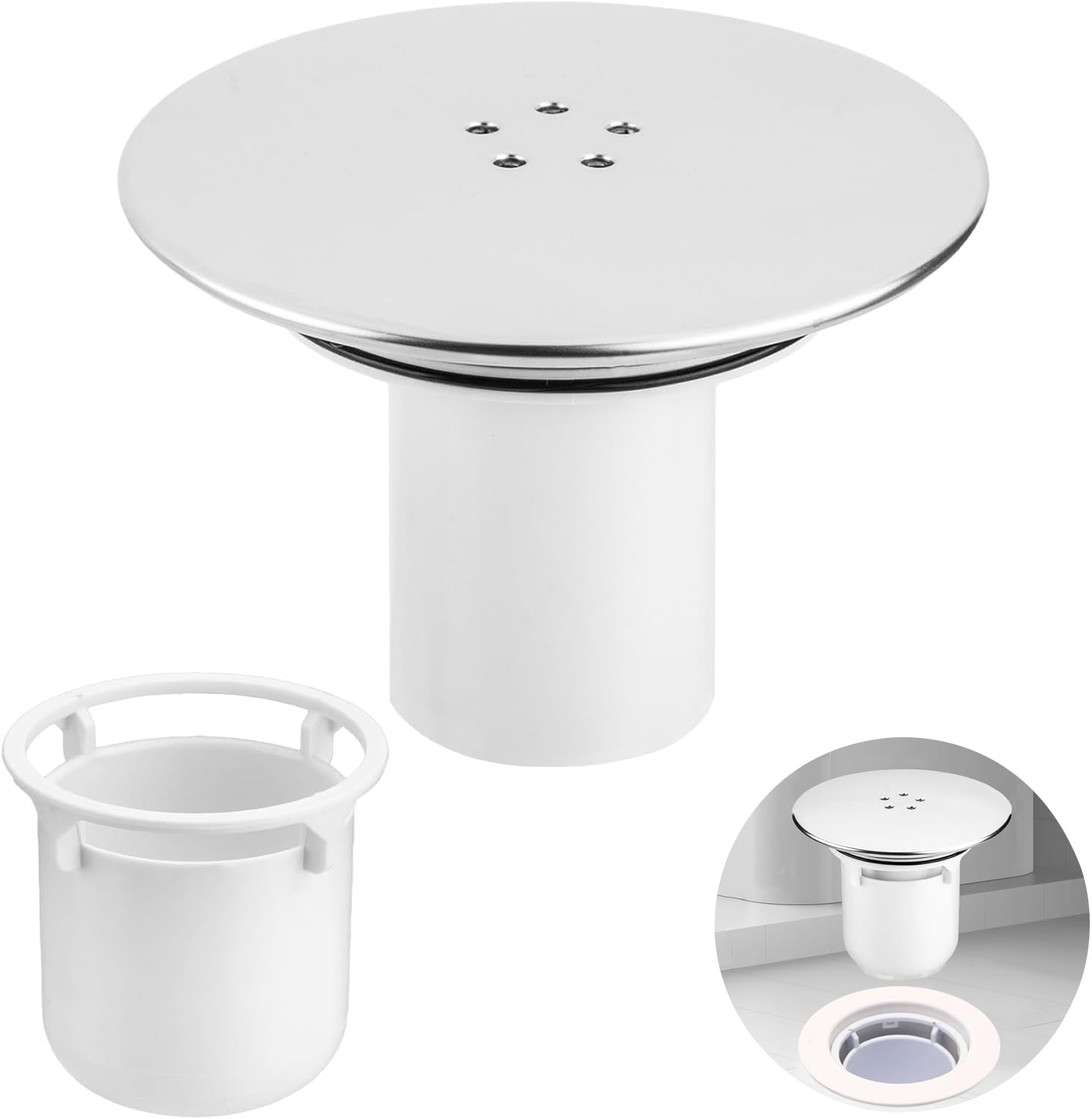 95 mm/110mm Bonde de Douche, Universelle Siphon DoucheRemplacement de ...