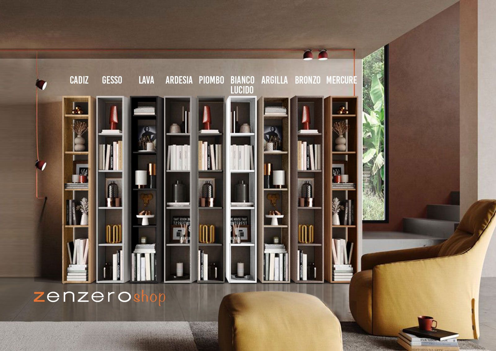 Colonna Libreria a terra, finition Bronzo | Leroy Merlin