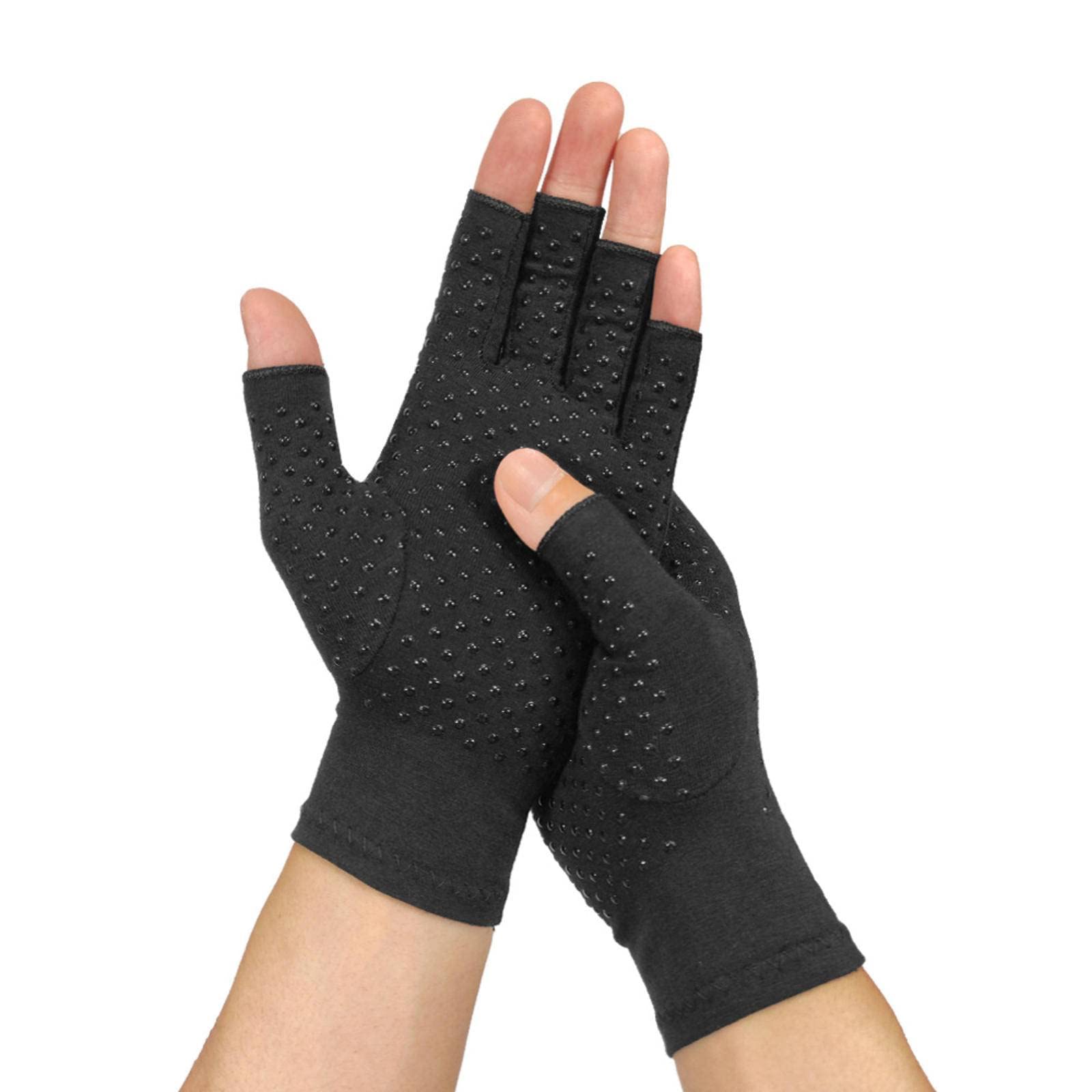 Gants de compression sans doigts 1 paire Black L | Leroy Merlin