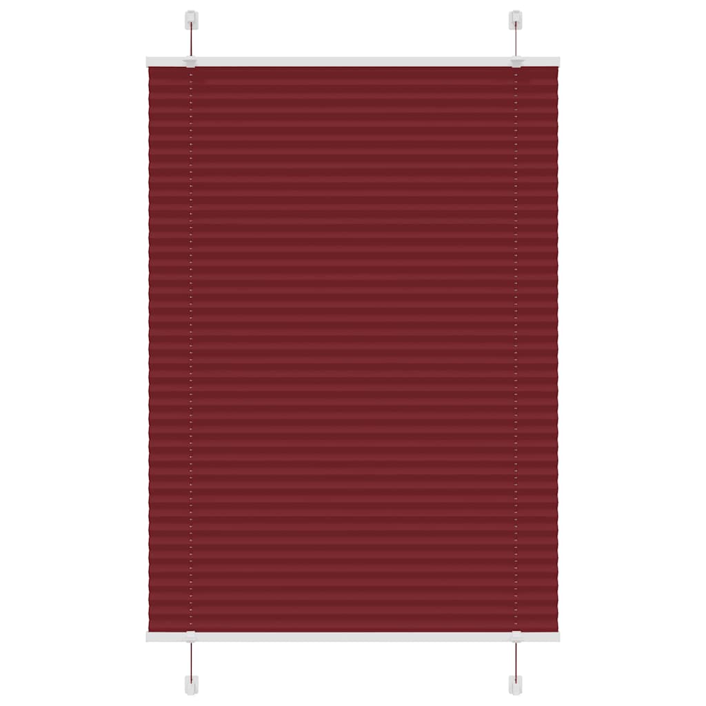Store plissé | Store pliant rouge bordeaux 95x150 cm largeur du tissu ...