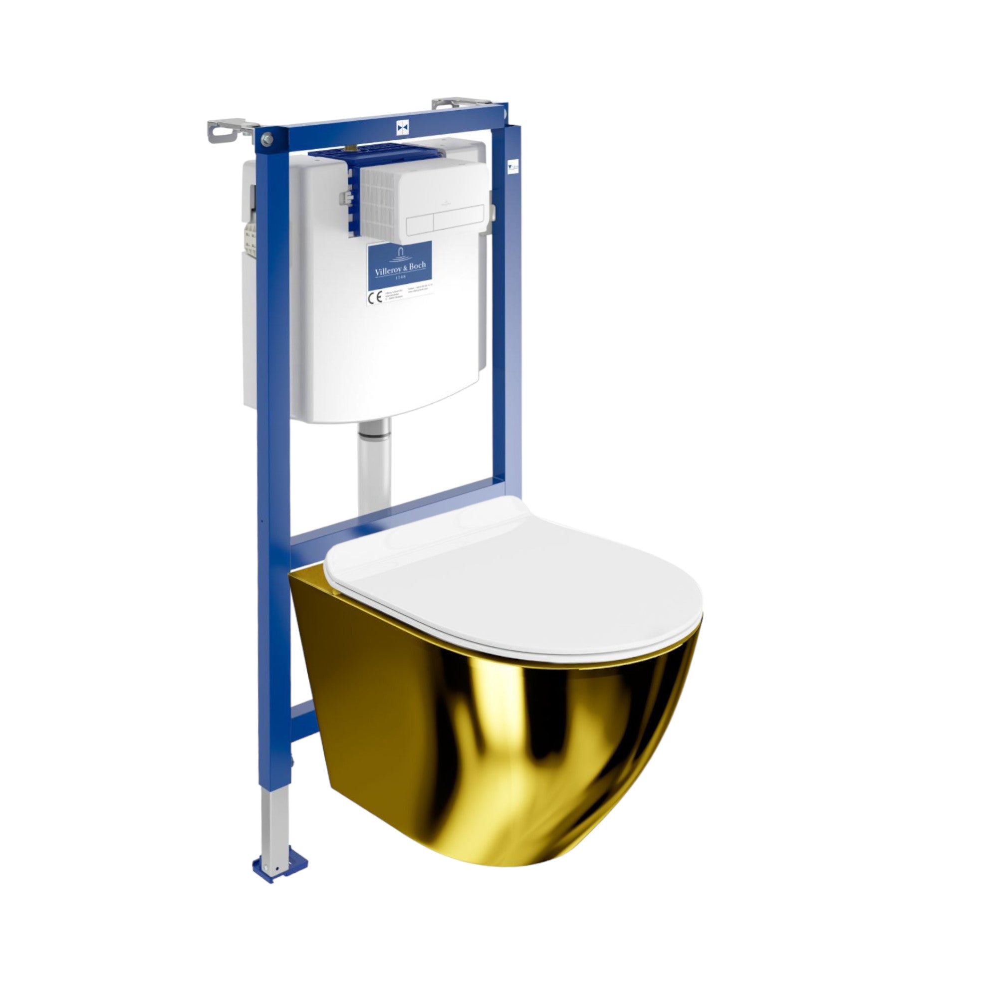 VILLEROY&BOCH ViConnect H112 WC - Bâti-support avec plaque de commande ...