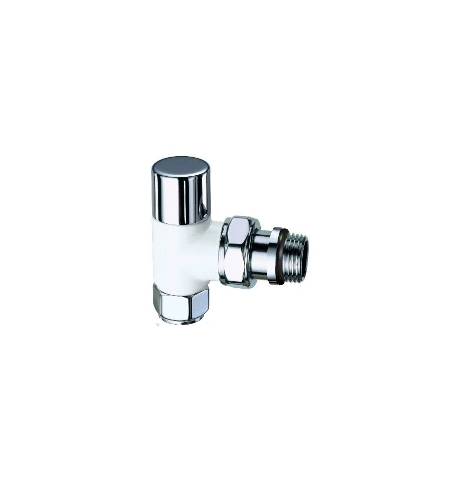 SERRURE CARREE COMPLETE AVEC CAPUCHON 3/8 BLANC-CHROME | Bricoman