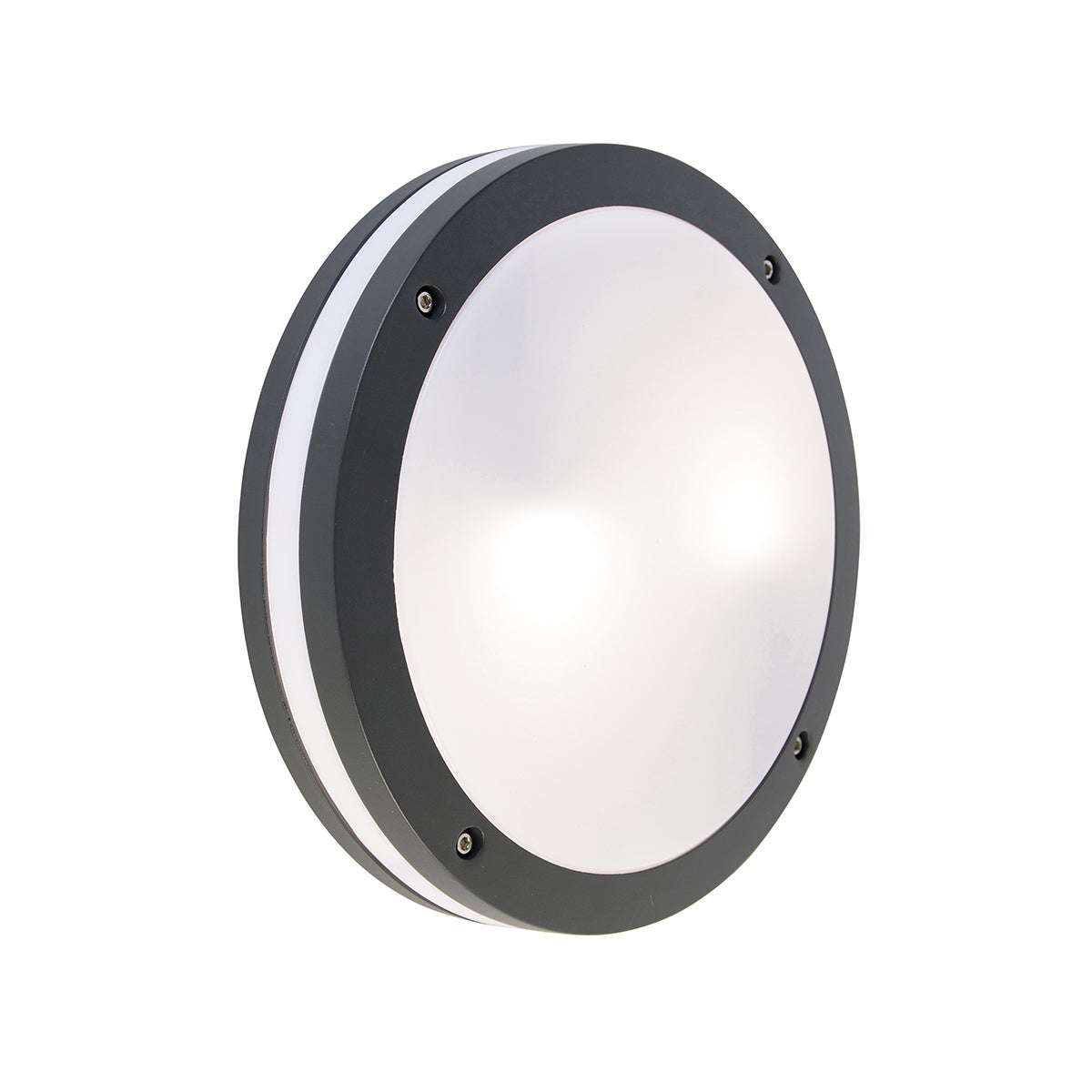 Lámpara inteligente de pared y techo gris oscuro con WiFi A60 - Glow ...