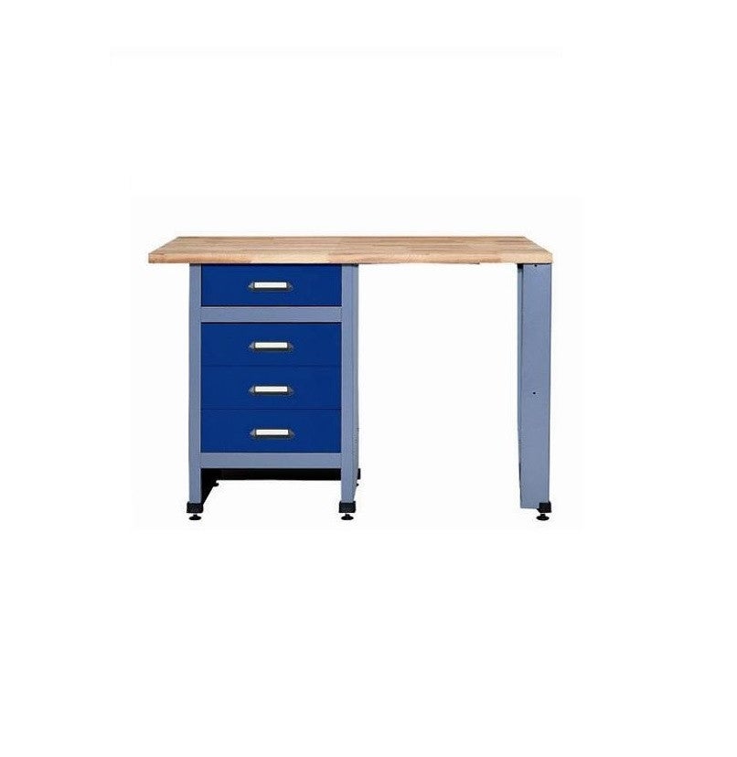 Etabli 4 tiroirs et 1 emplacement L:1,20 m Bleu marine 12537 Kupper | Leroy Merlin