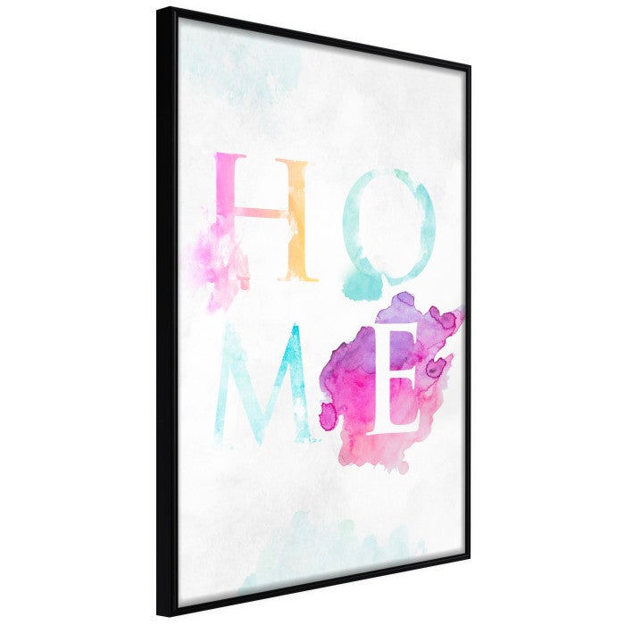 Affiche Murale Encadrée "Home IV" 40 x 60 cm Noir | Leroy Merlin