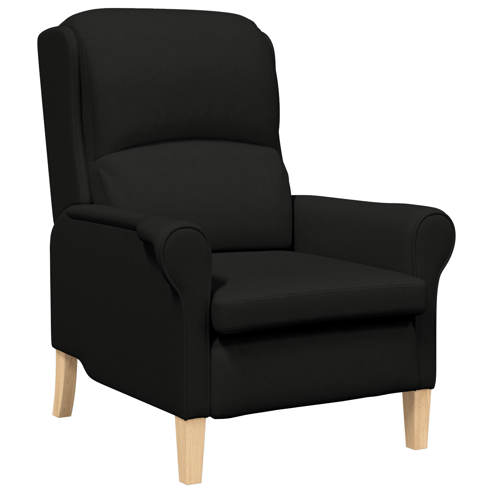 Sillón de salón | Silla de relax | Sillón Moderno Negro Tejido de ...