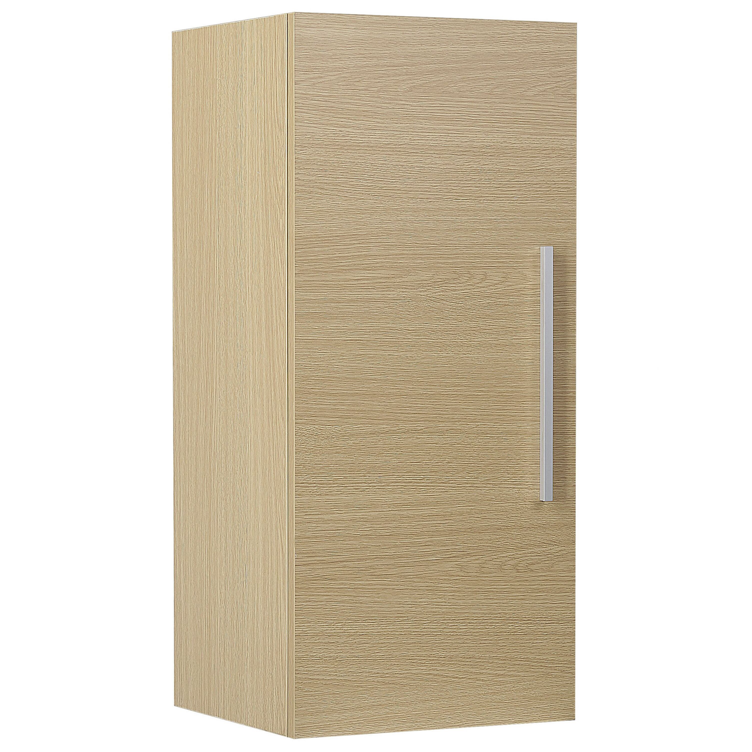 Beliani Armario de pared para baño BILBAO 40 cm 35 cm 88 cm Marrón claro | Leroy Merlin