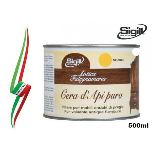 CERA DAPI PURA NEUTRA SOLIDA IN BARATTOLO 500ml X LUCIDARE E PROTEGGERE ...
