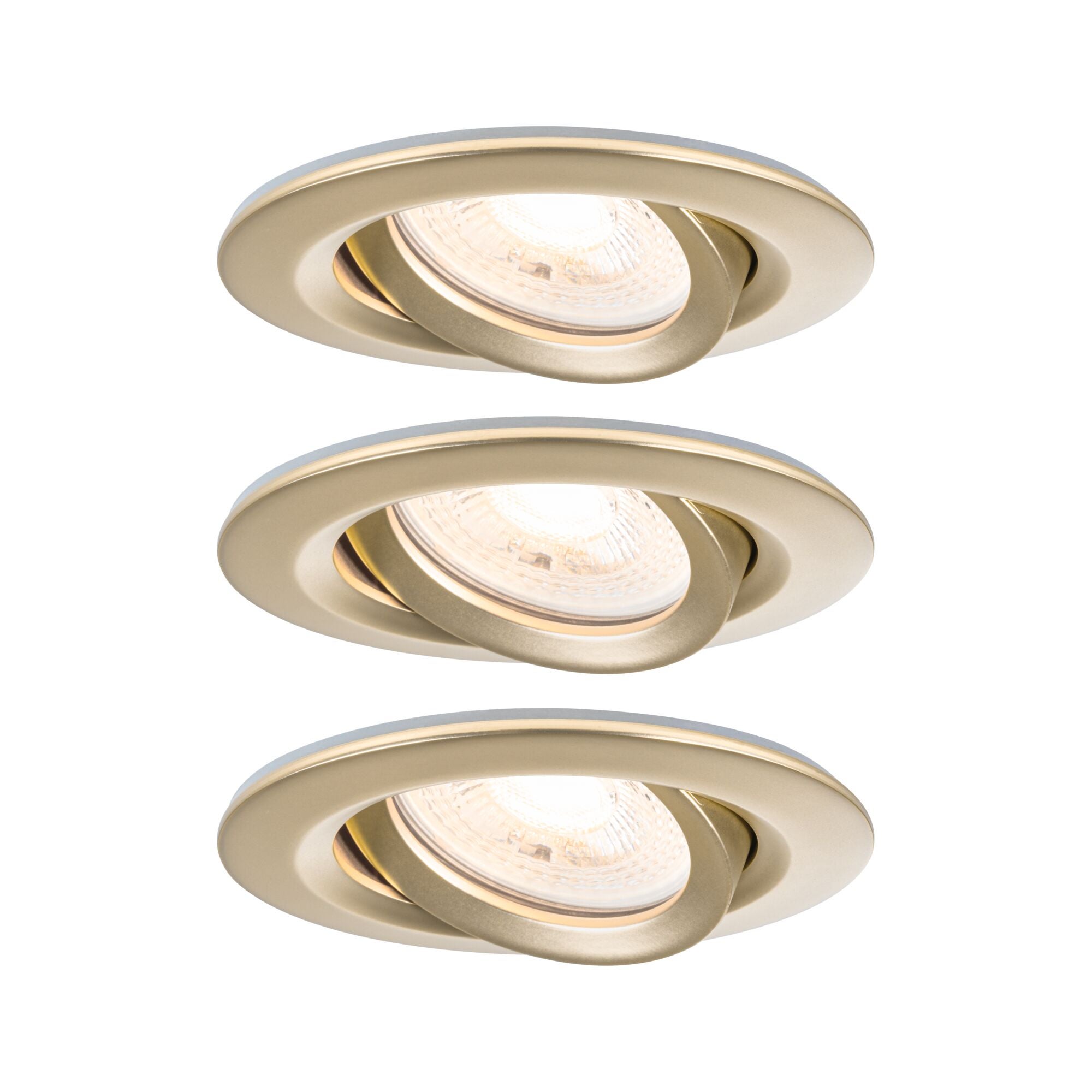 Spot encastré LED Nova Plus Kit de 3 IP65 rond 93mm 30° GU10 3x6W ...