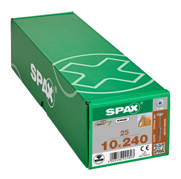 TÊTE DISQUE SPAX T-STAR T50 FILETAGE PARTIEL WIROX 25 PCS | Bricoman