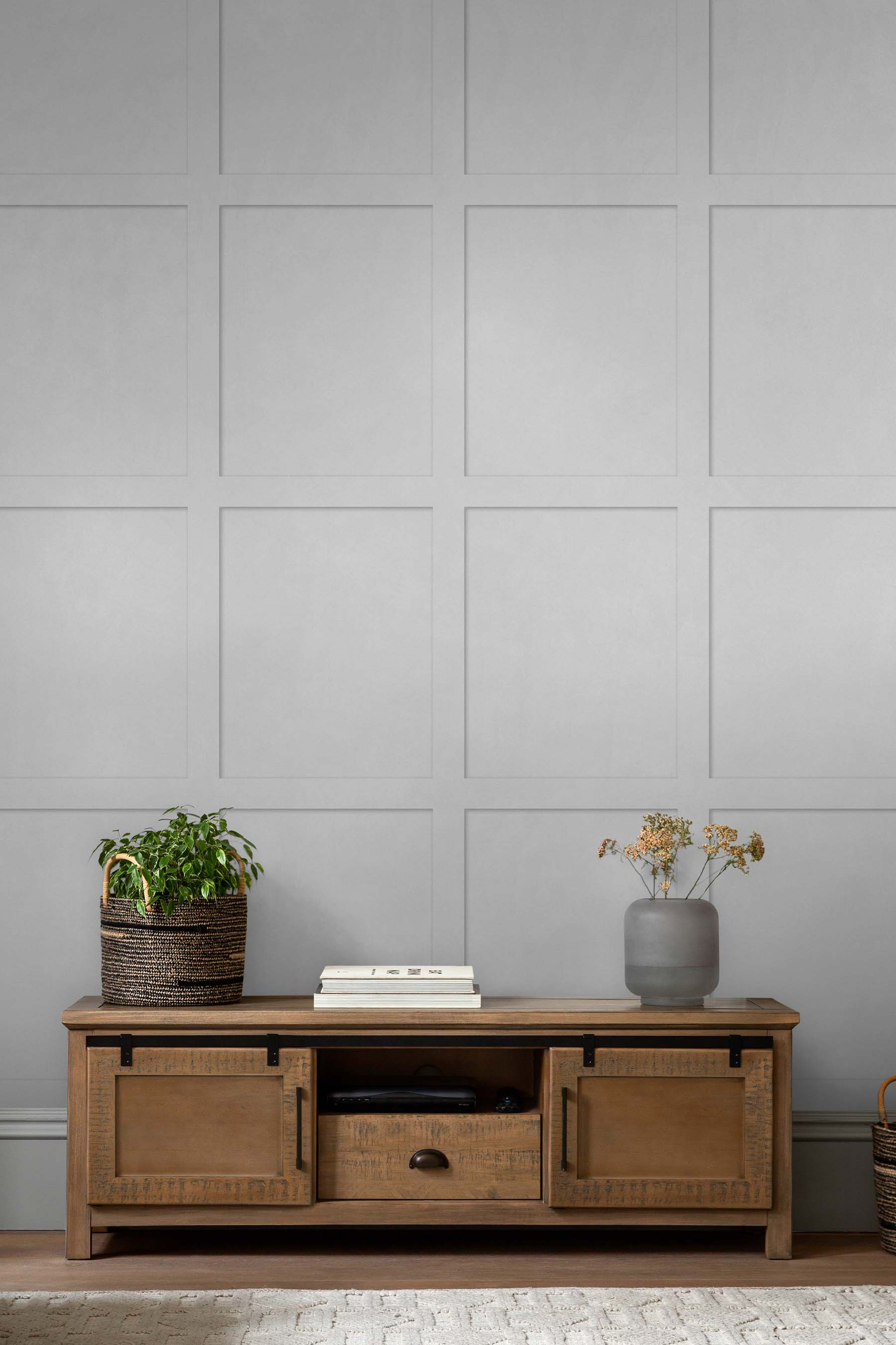 Papier peint Next Country Panel Grey 1005 x 52cm Gris | Leroy Merlin