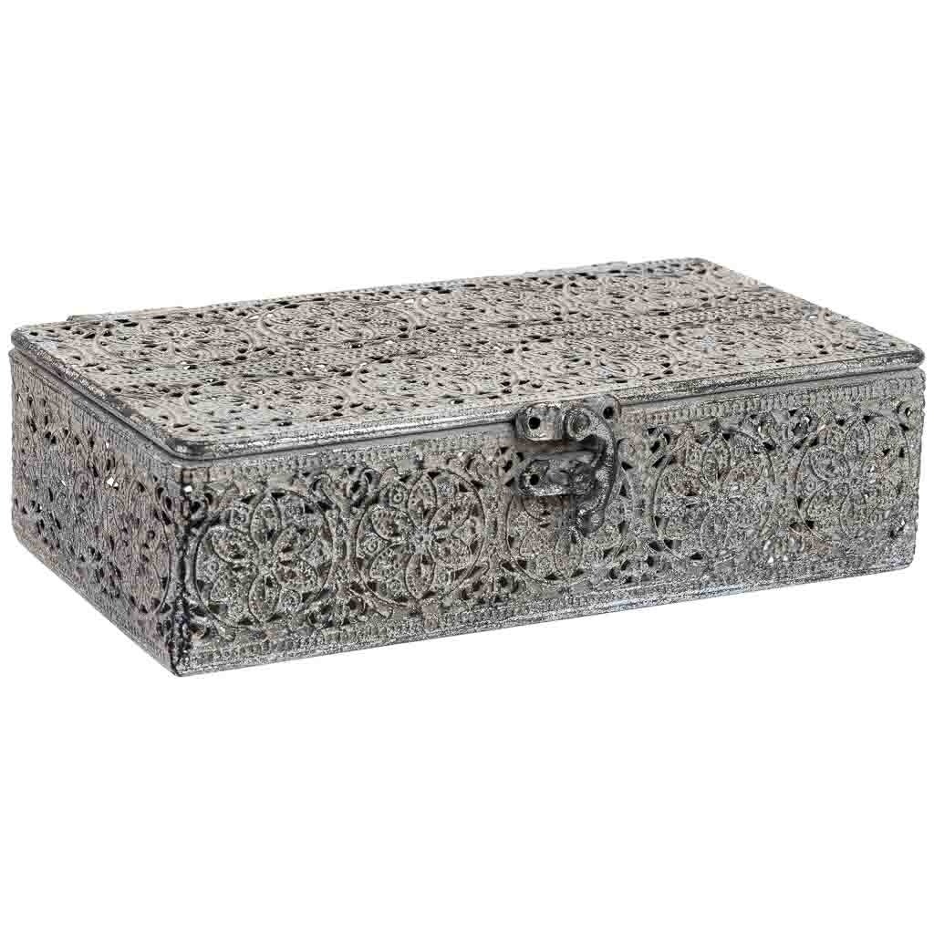 Caja de metal negra 20.5x12.5x6h cm | Leroy Merlin