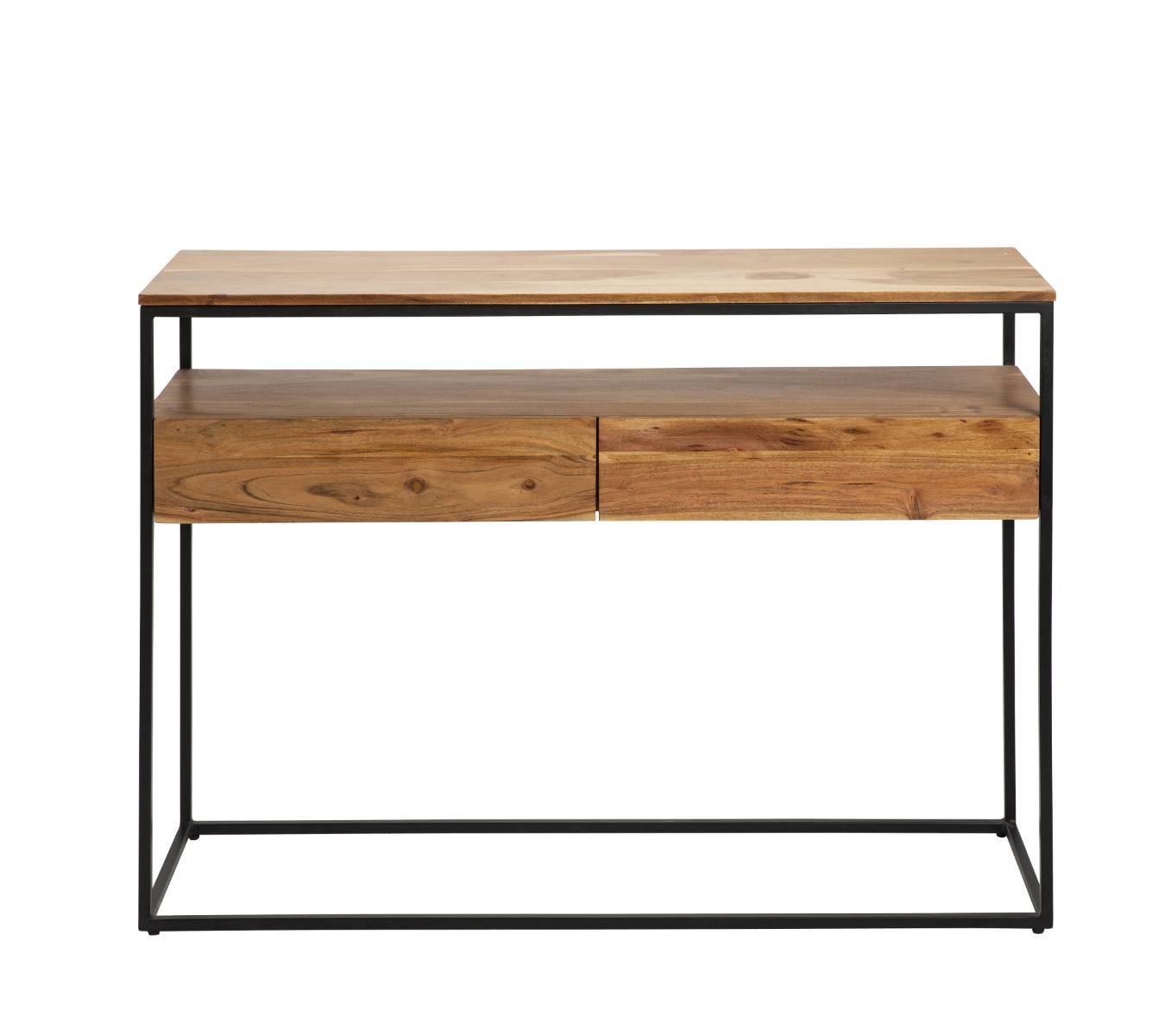 Console en bois d'acacia et métal Etienne | Leroy Merlin