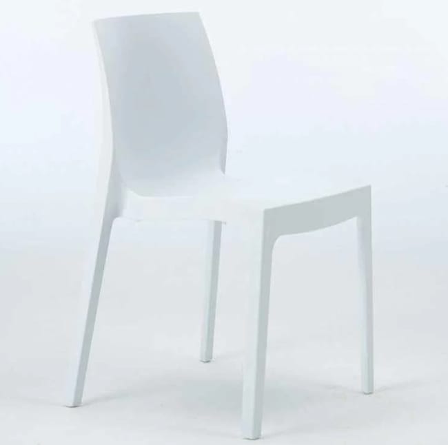 Chaise Empilable En Polypropylène Romia Couleur Blanc Leroy Merlin