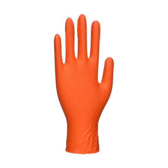 Guante desechable naranja HD contra virus y microorganismos (pack 100 ...