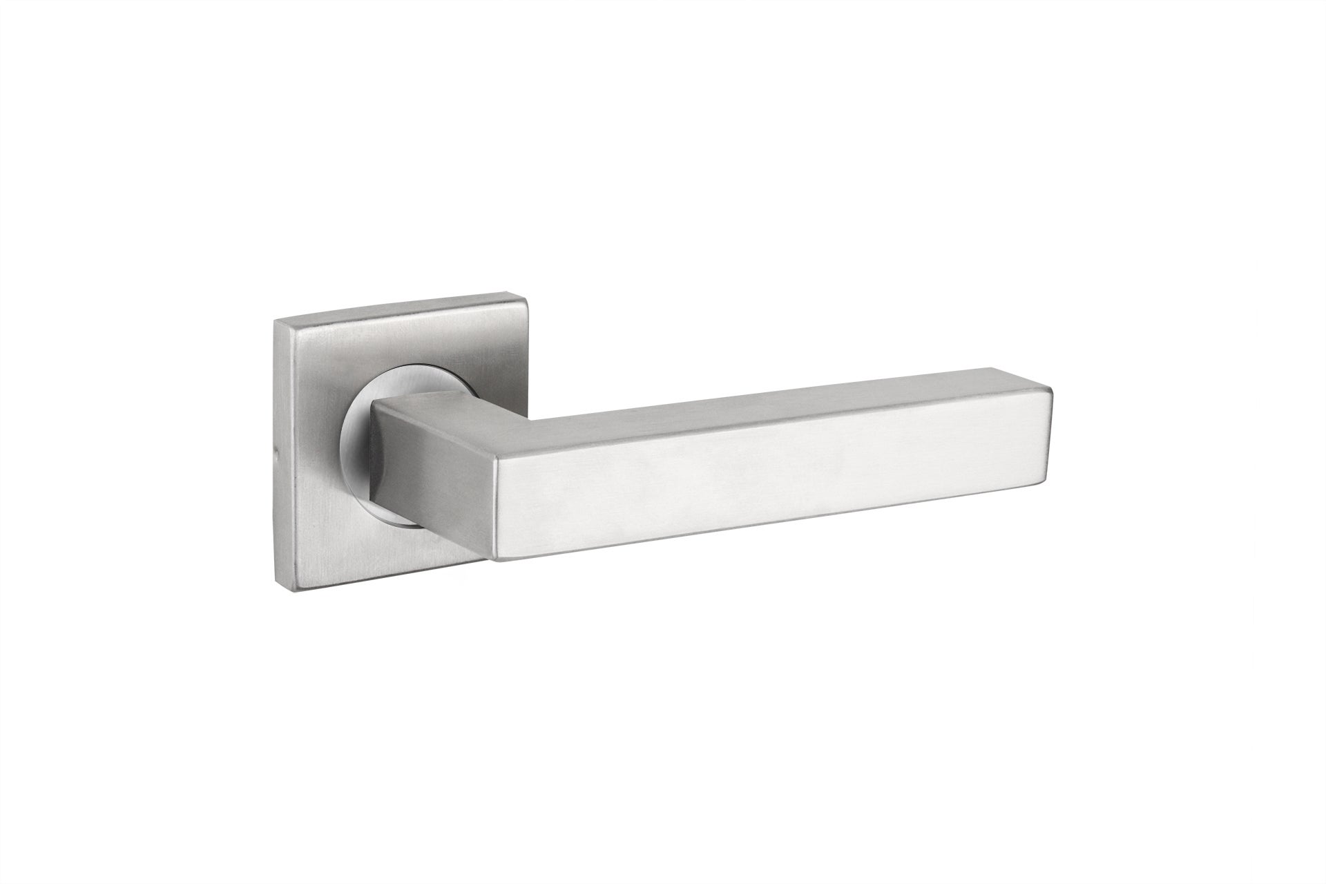 Wovar Poignée de porte Lavuzo Viterbo en acier inoxydable avec rosace ...