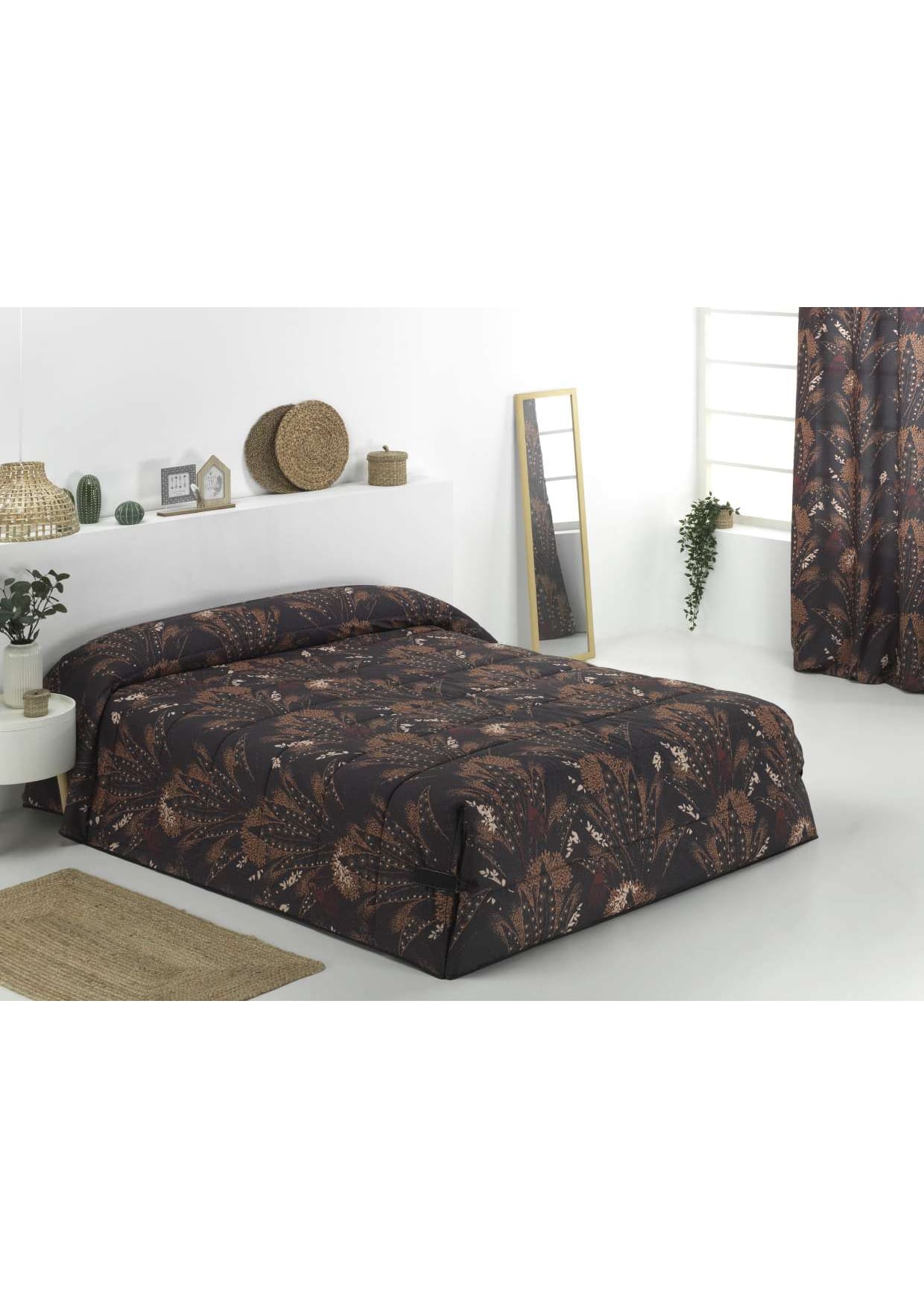 Camatex -Edredón Conforter estampado con presillas y botón inferior ...