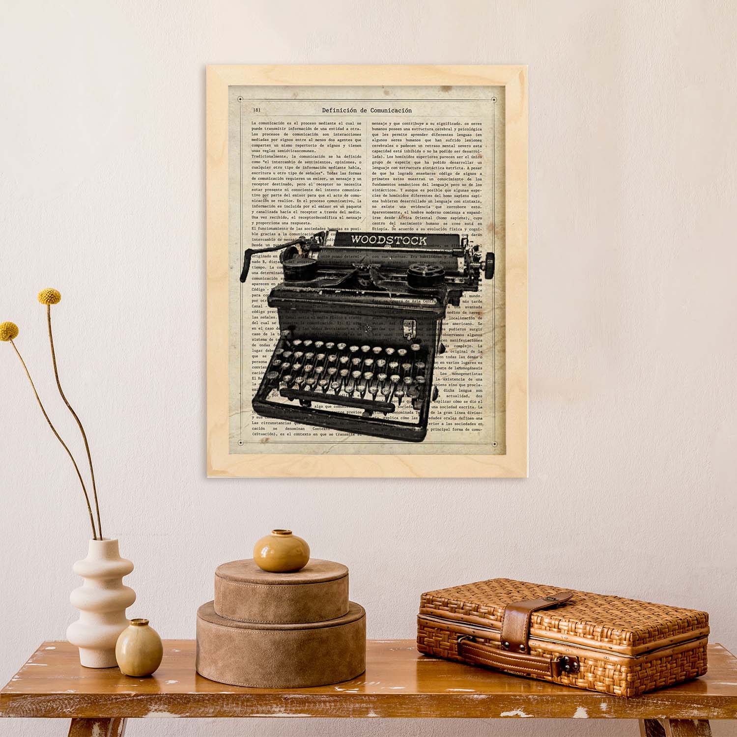 Affiche De Machine À Écrire Woodstock. Aimes Vintage Pour Les Affiches ...