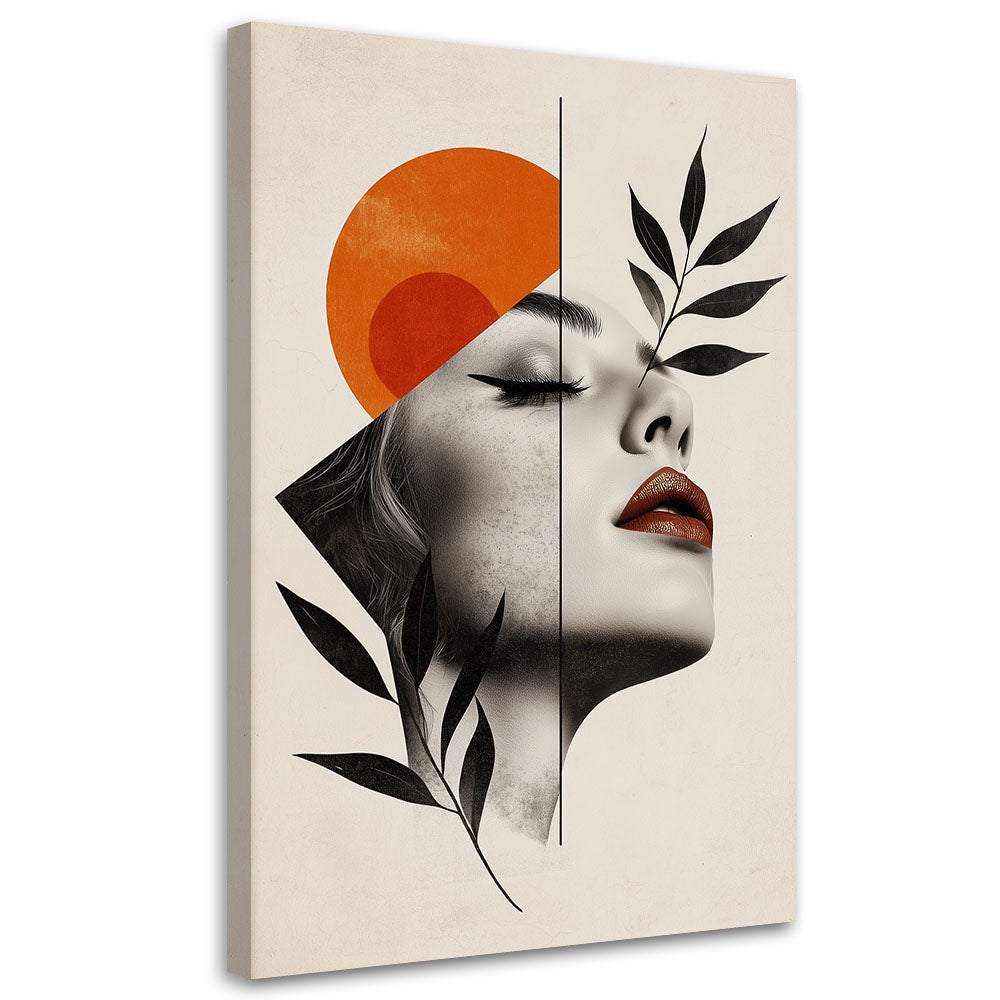 Obraz nowoczesny, Twarz Kobiety Abstrakcja Geometryczna 40x60 - Leroy Merlin
