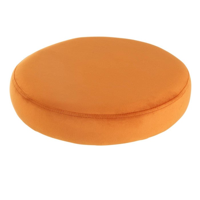 Galette de Chaise Ronde "Assise" 34cm Orange | Leroy Merlin