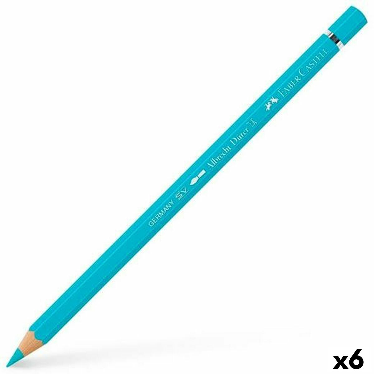 Lápices de colores Faber-Castell Albrecht Dürer 154 Turquesa (6 ...