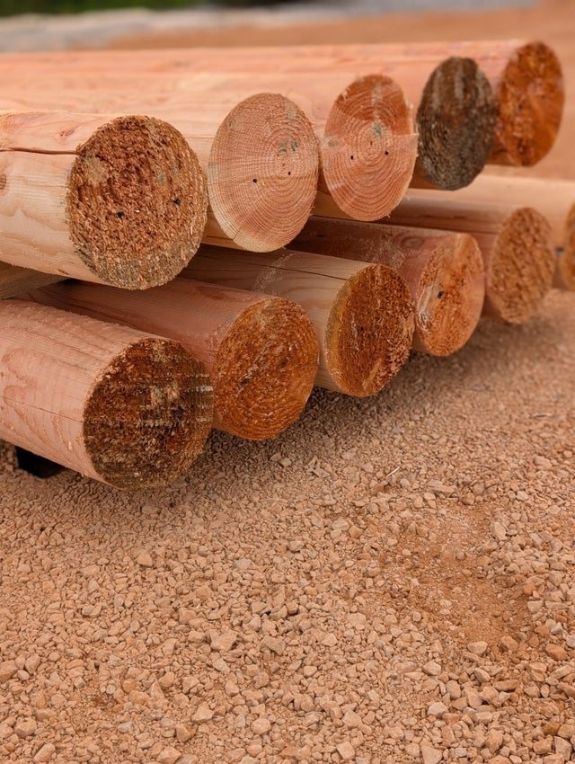 Rondin de bois longueur 3m au meilleur prix | Leroy Merlin
