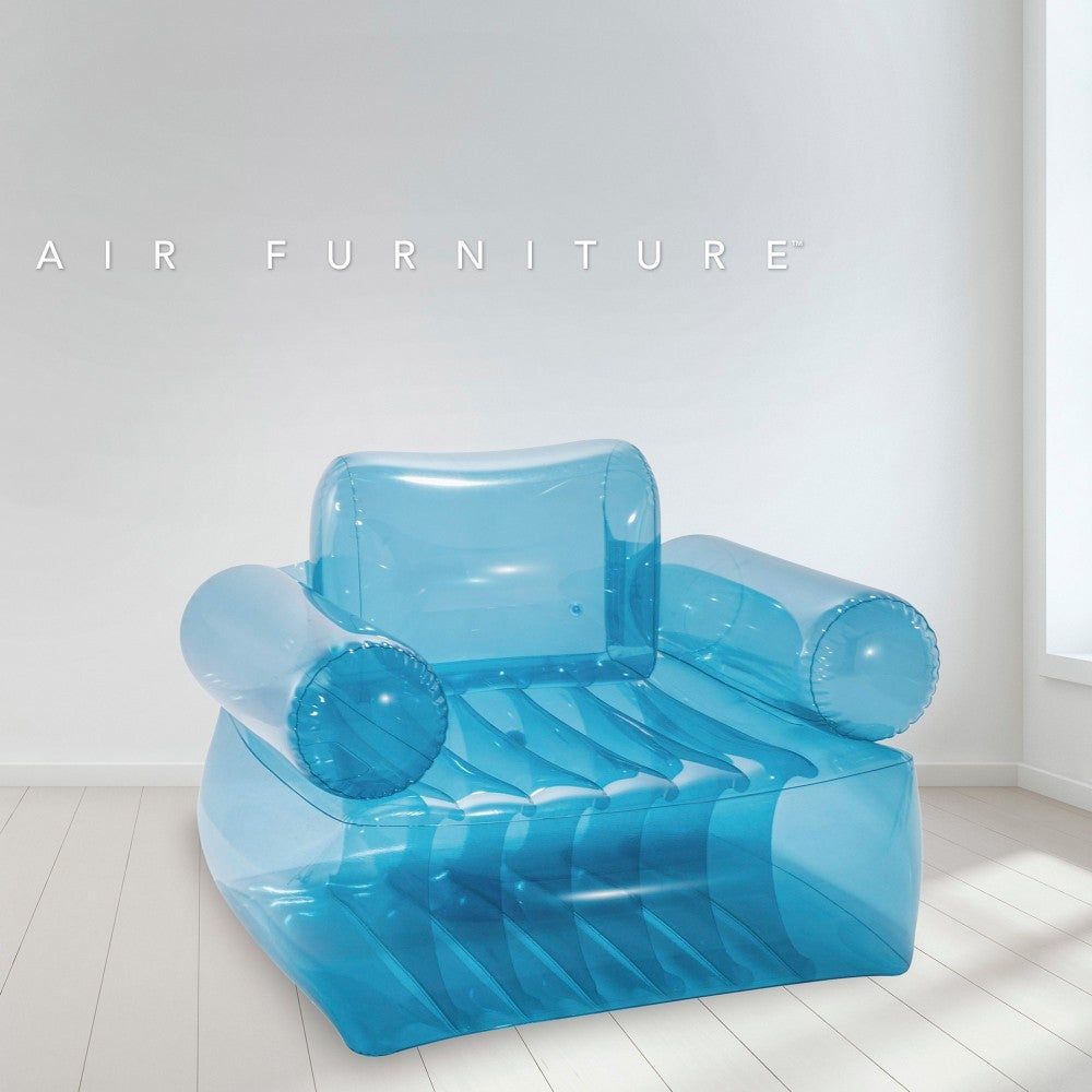 Fauteuil gonflable Intex Jelly Bleu transparent | Leroy Merlin