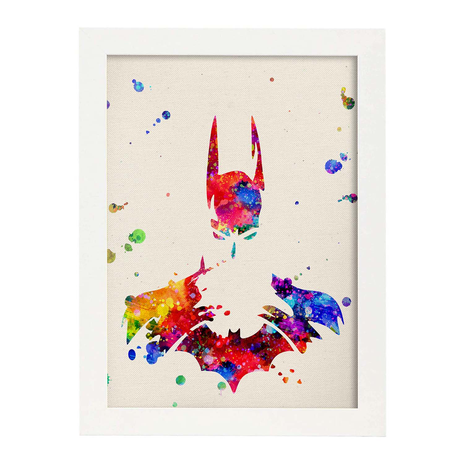 Poster Imagen De Batman 3. Posters Con Diseno Acuarela De Famosos ...