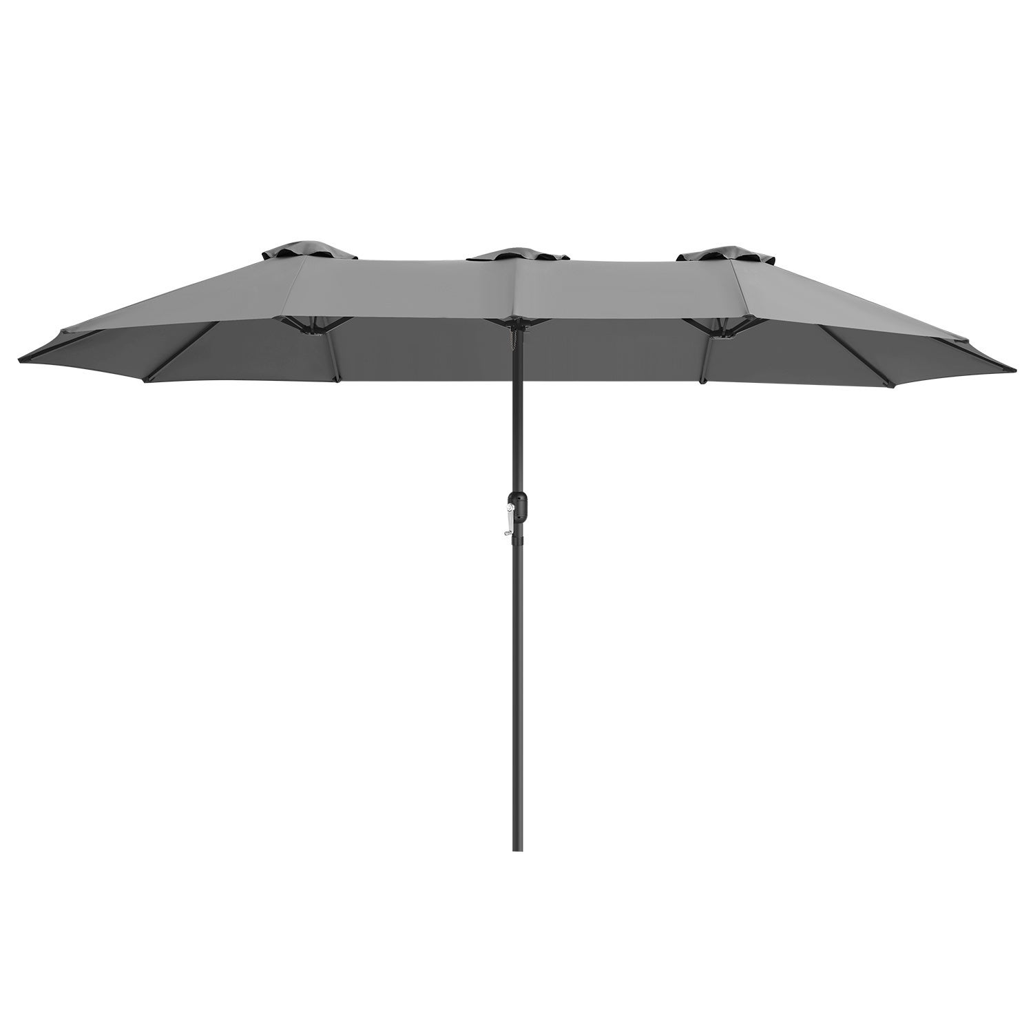 Parasol triple toile Gris – Envergure extra large pour jardin | Leroy ...
